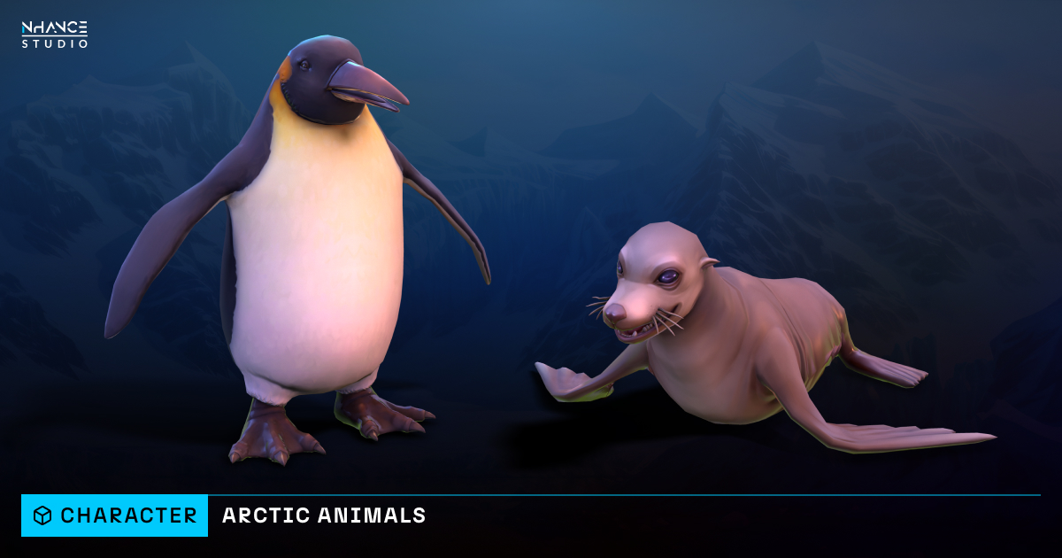 Stylized Arctic Animals Pack | 3D Animals | Unity Asset Store