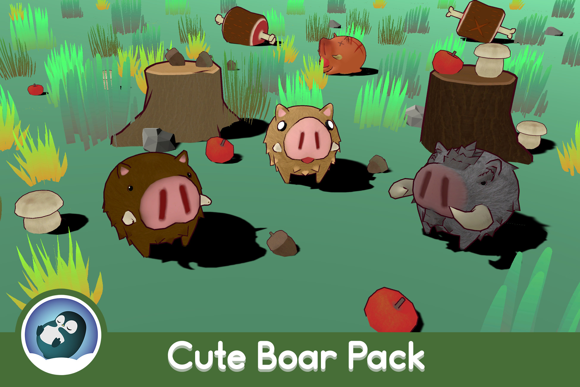 Cute Boar Pack | 3D Characters | Unity Asset Store