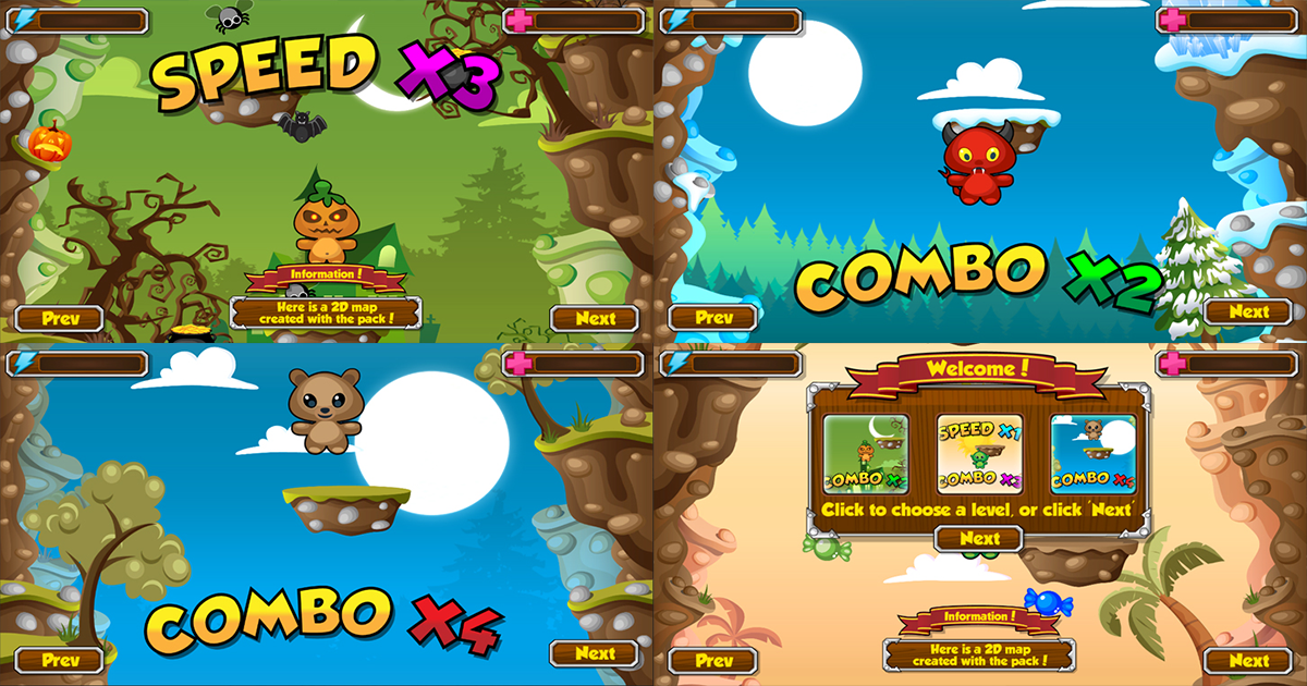 2D Games Assets Pack Vol 2 | 2D Environments | Unity Asset Store