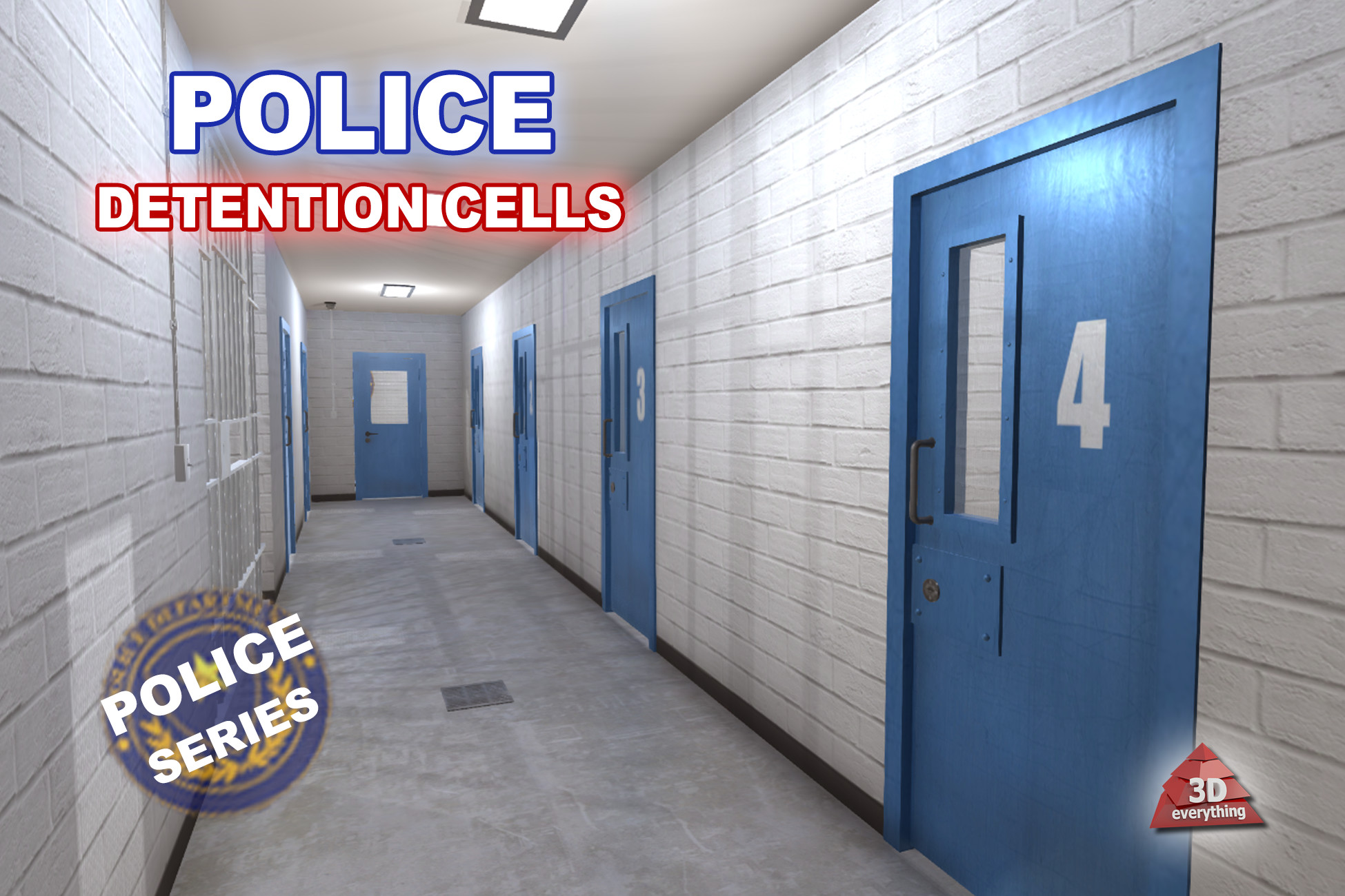Police Detention Cells | 3D Interior | Unity Asset Store