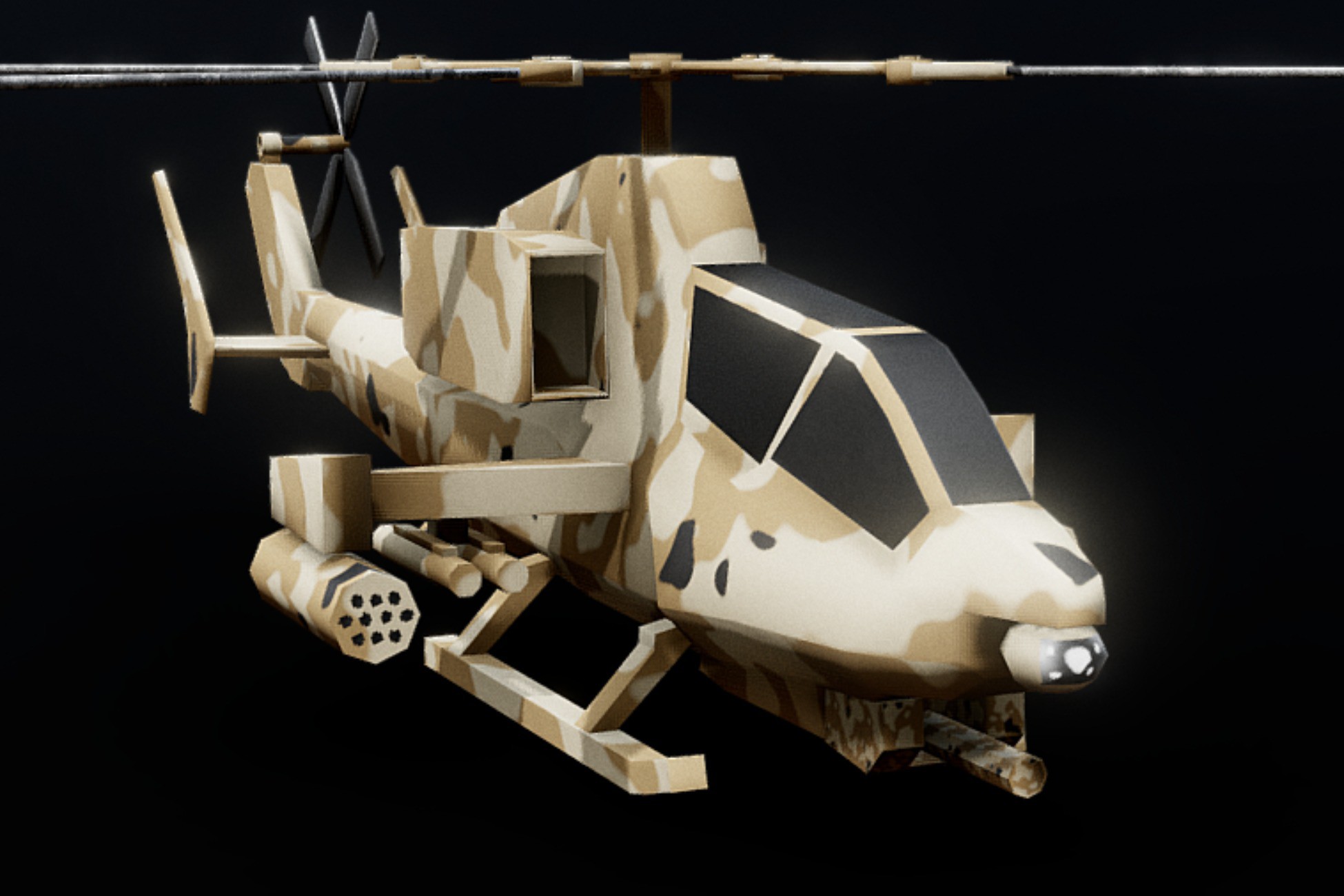 RTS: Helicopter Low Poly | 3D Air | Unity Asset Store