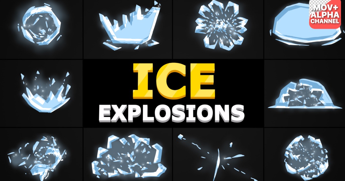 Ice Explosions (04.44) | 2D Textures & Materials | Unity Asset Store