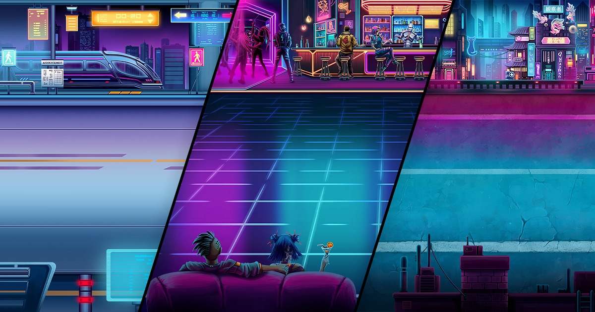 Futuristic Backgrounds #1 | 2D Environments | Unity Asset Store