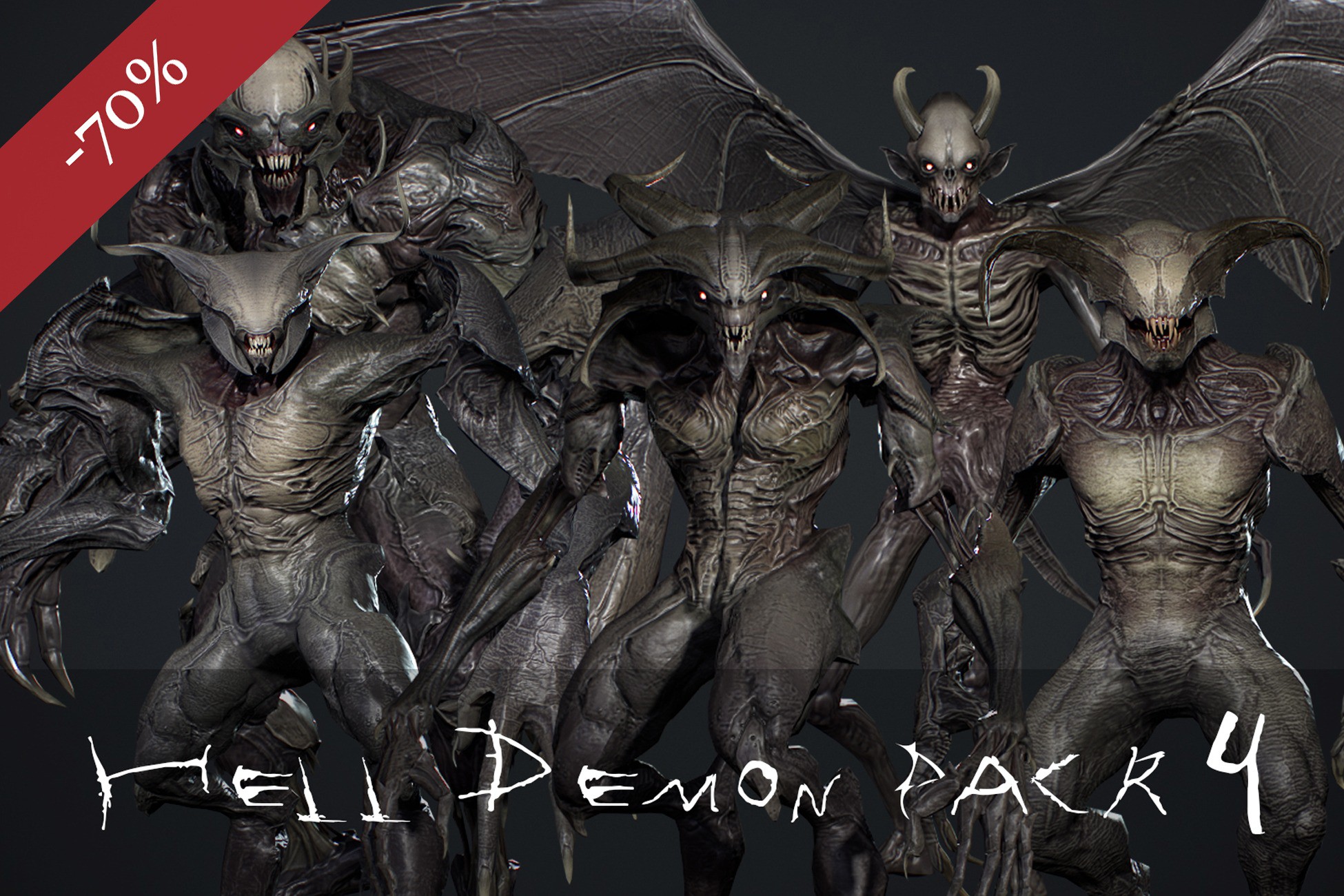 Hell Demon Pack 4 | 3D Creatures | Unity Asset Store