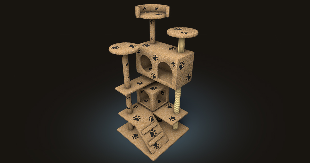 Simple Cat House 3 | 3D Furniture | Unity Asset Store