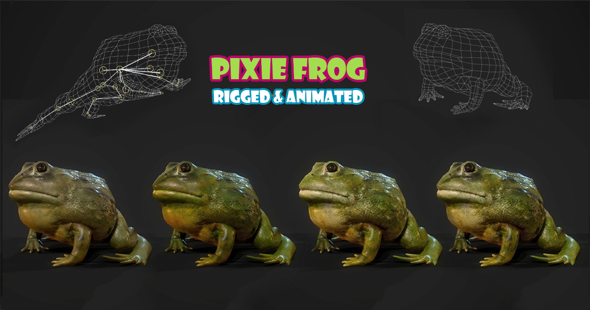 Pixie Frog | 3D Animals | Unity Asset Store