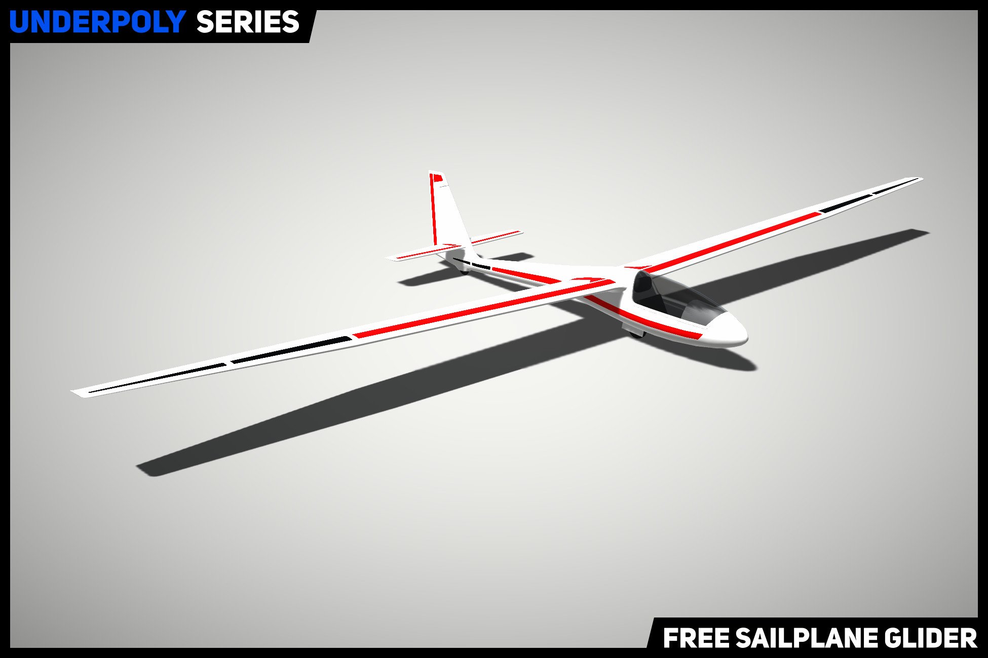 UNDERPOLY: Free Sailplane Glider | 3D Air | Unity Asset Store