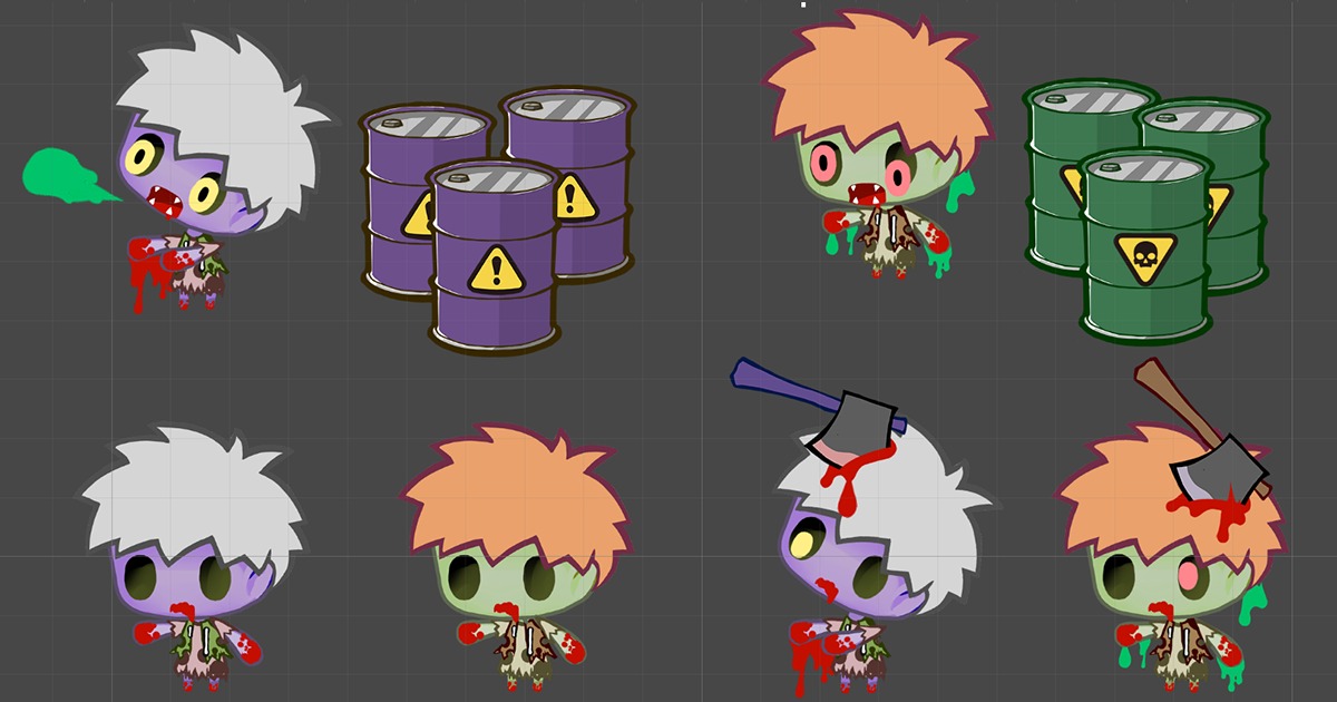 2D_Character_ZombieMan | 2D Characters | Unity Asset Store