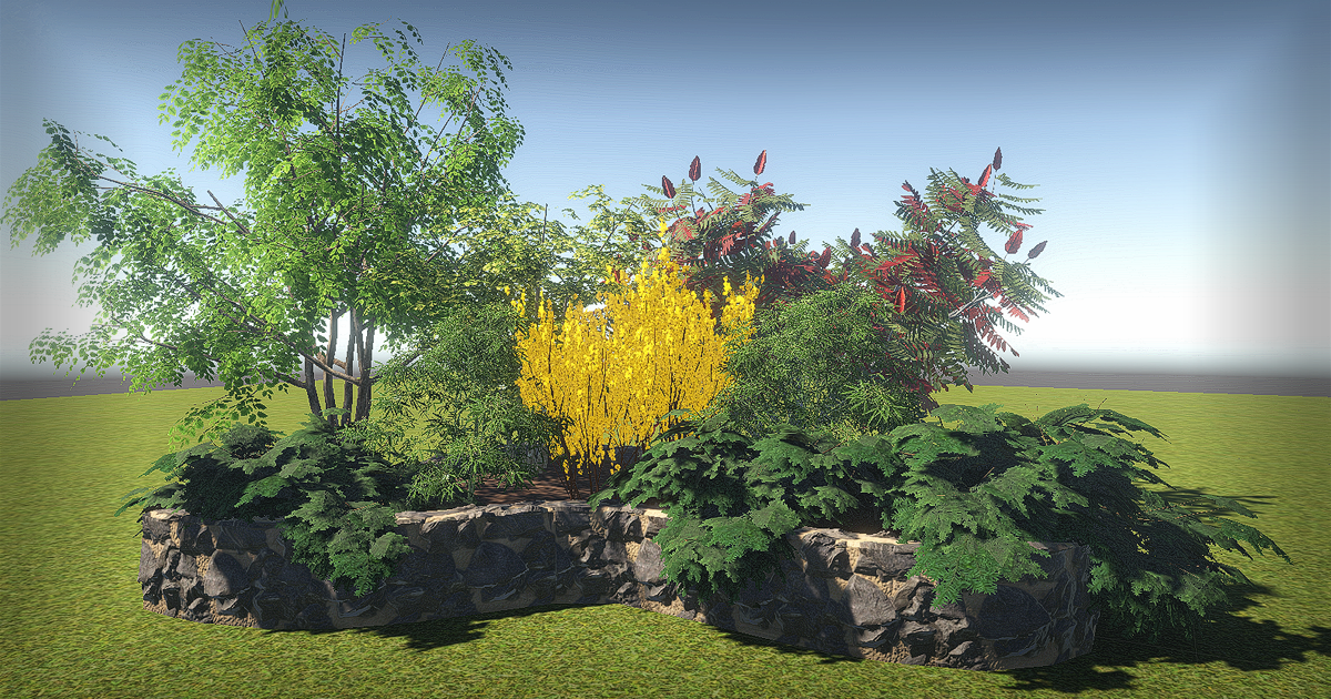 ornemental shrubs vol 1 | 3D Vegetation | Unity Asset Store