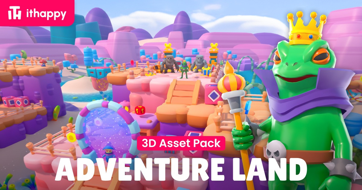 Adventure Land - Low Poly 3D Models Pack | 3D Fantasy | Unity Asset Store
