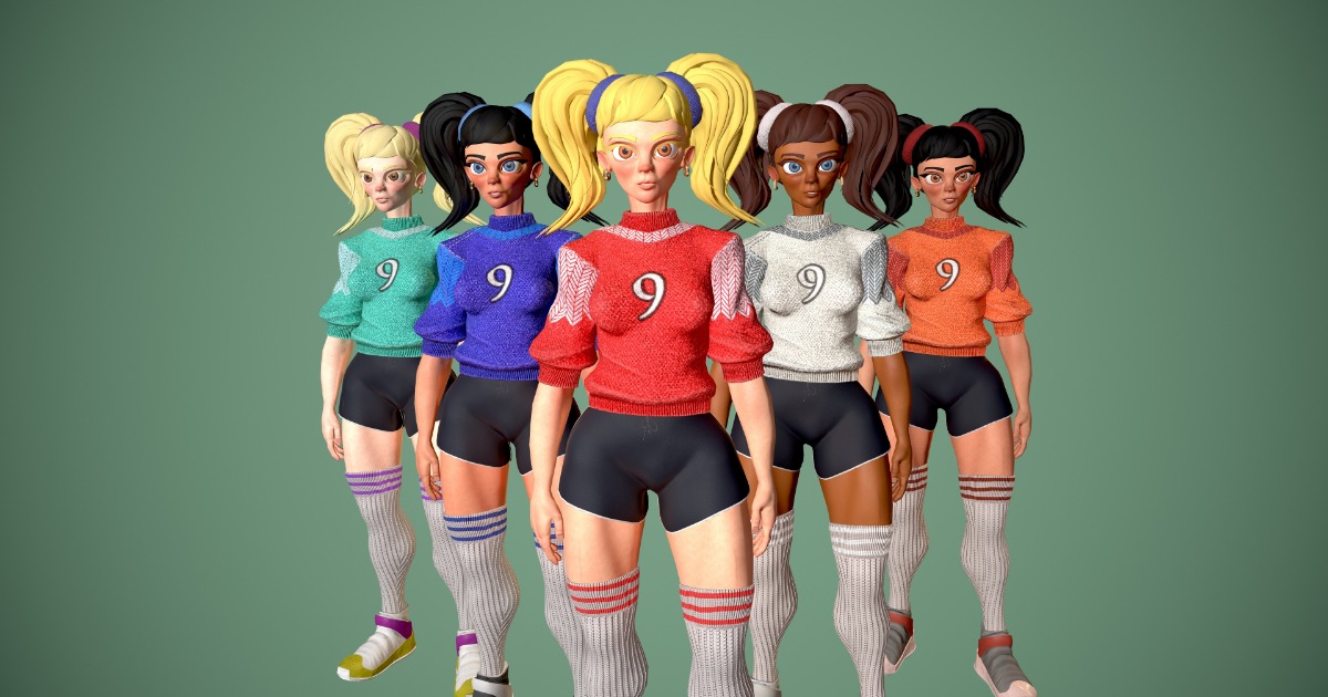 Basket Girl | 3D Characters | Unity Asset Store