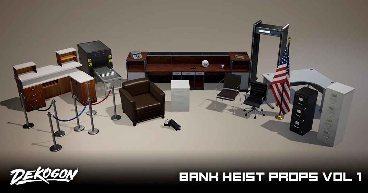Bank Heist Props - VOL.1 | 3D Props | Unity Asset Store