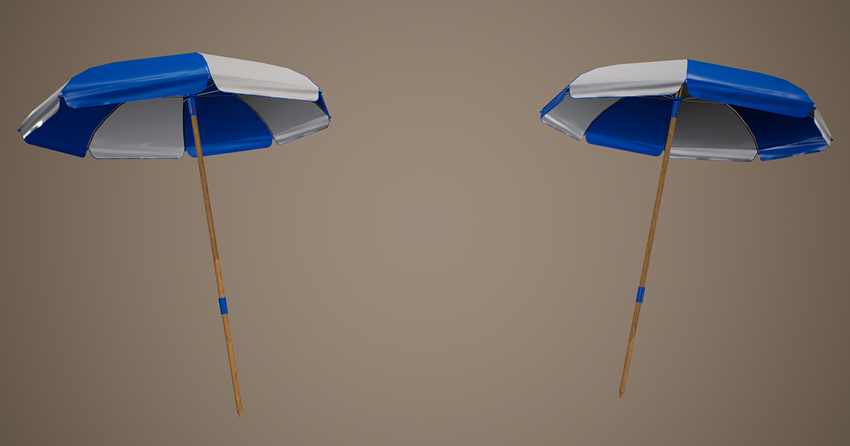 Summer Beach Umbrella | 3D Props | Unity Asset Store