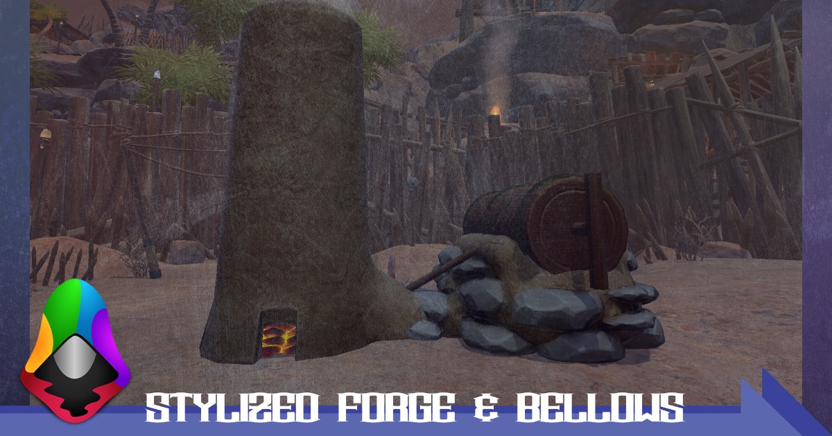 Stylized Forge and Bellows | 3D Exterior | Unity Asset Store