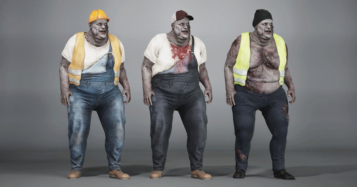 Fat Zombie Builder | 3D Humanoids | Unity Asset Store