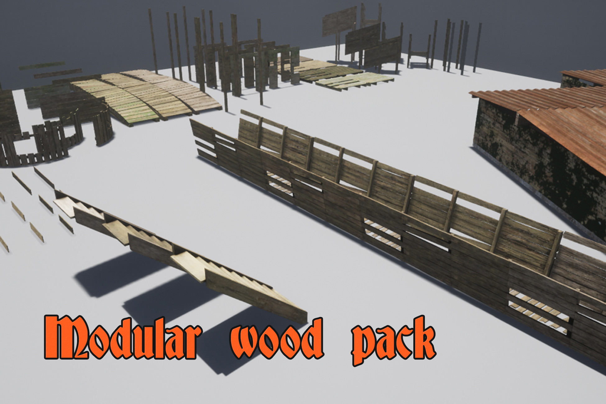 Modular wood construction pack | 3D Props | Unity Asset Store