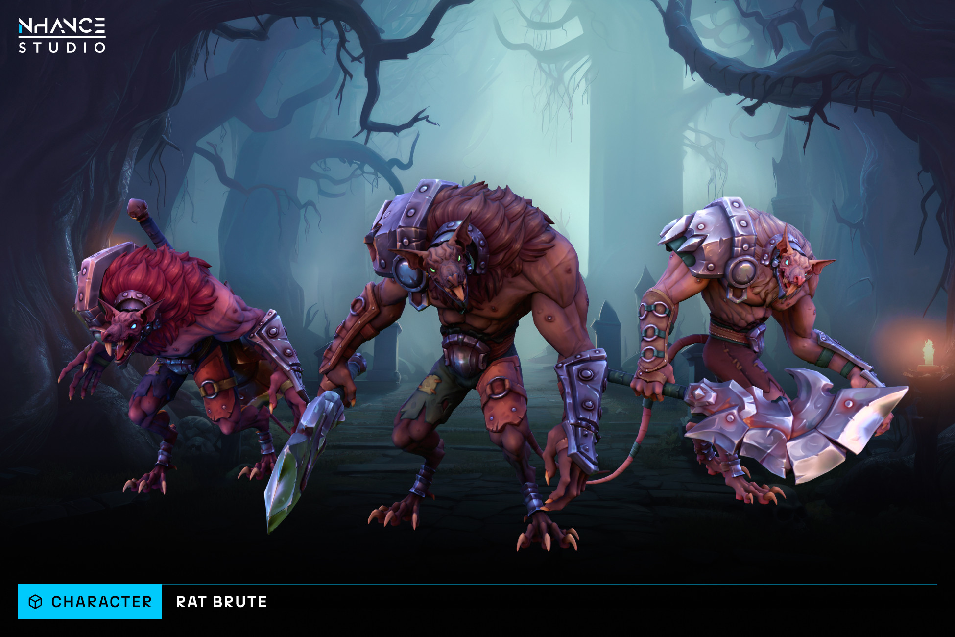 Modular Stylized Fantasy Rat Brute | 3D Creatures | Unity Asset Store