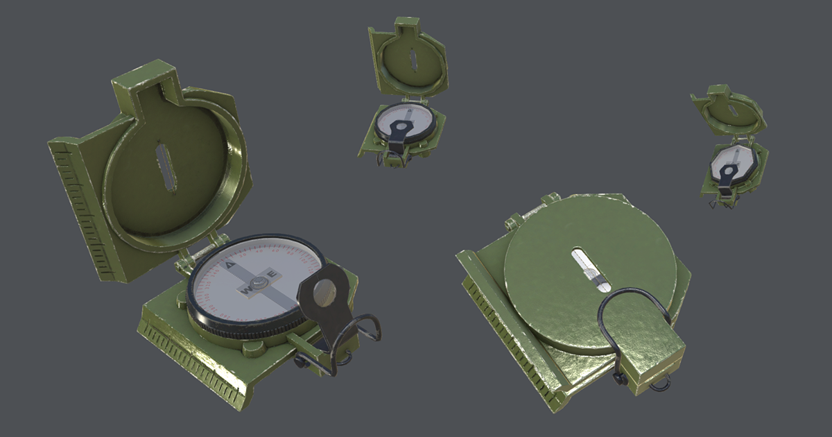 Realistic Military Compass | 3D 道具 | Unity Asset Store