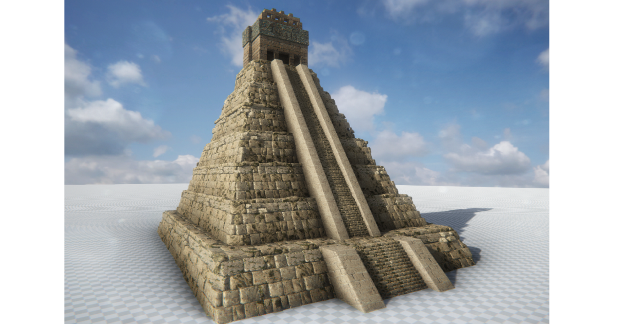 AAA+ Mayan Pyramid | 3D 역사적 건조물 | Unity Asset Store