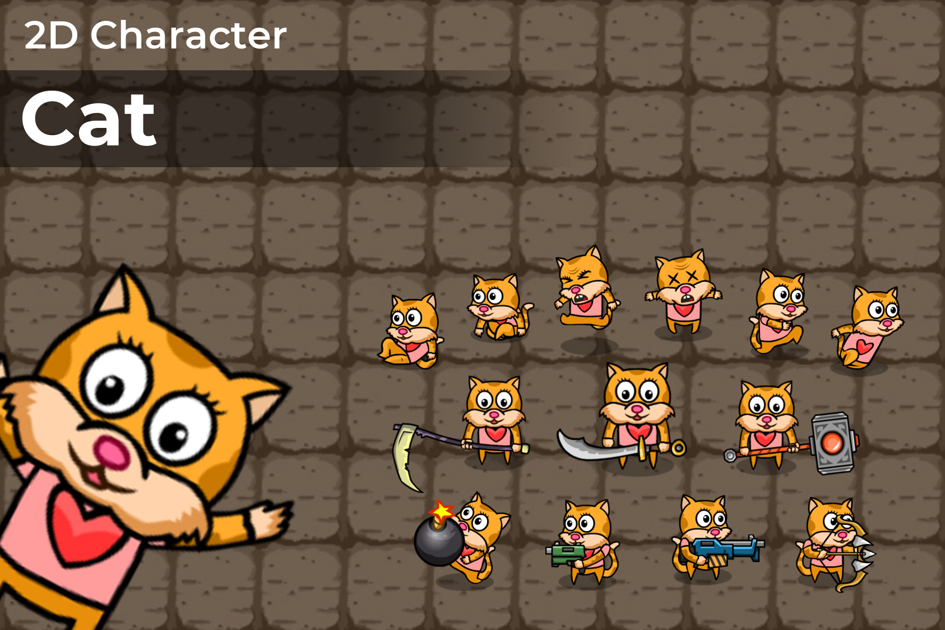 2D Character - Cat | 2D キャラクター | Unity Asset Store