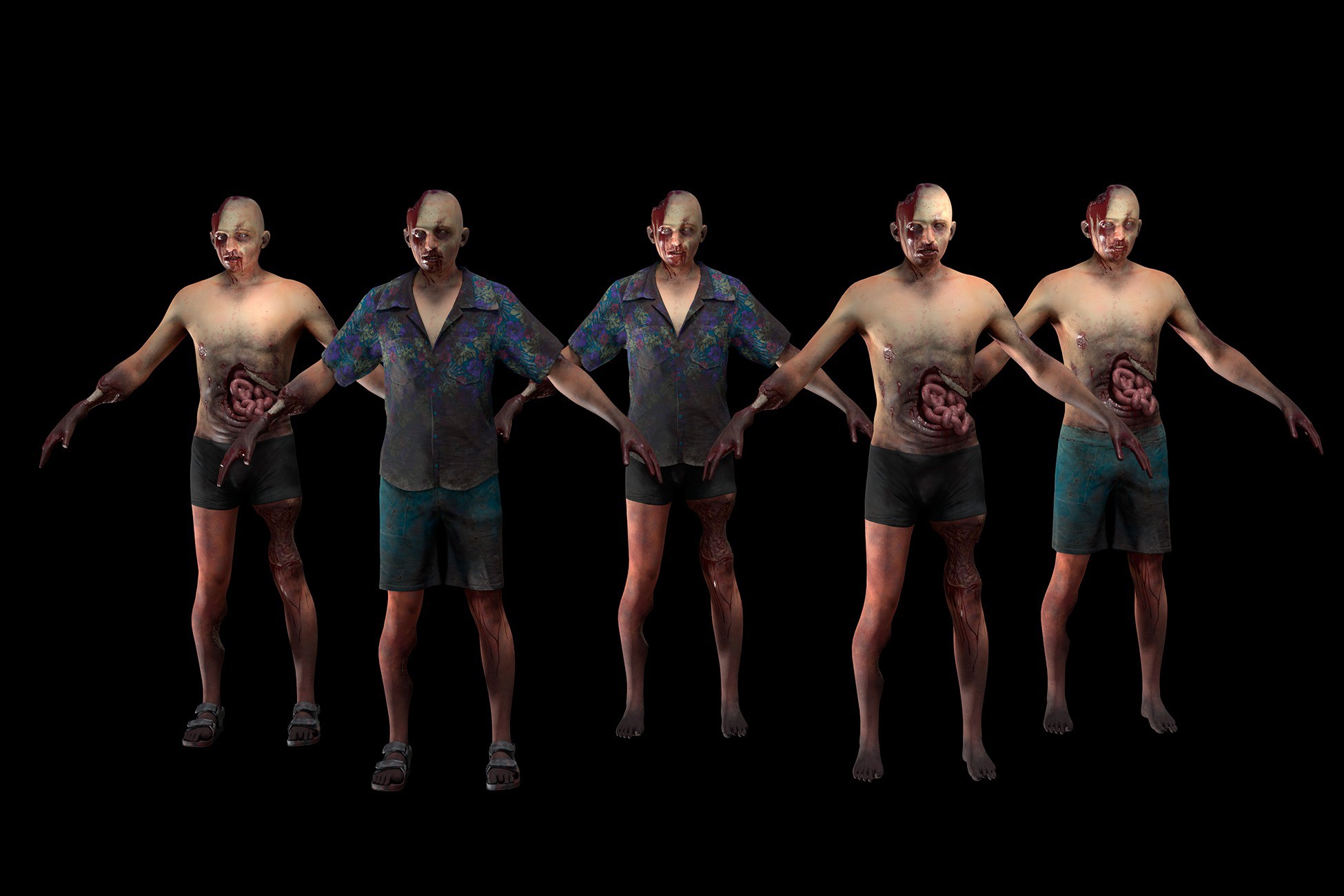 Summer zombie 03 | Characters | Unity Asset Store
