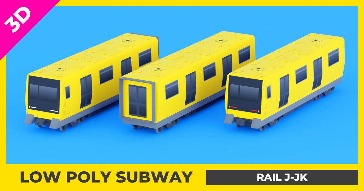 Low Poly Subway - Rail J-JK | 3D Land | Unity Asset Store