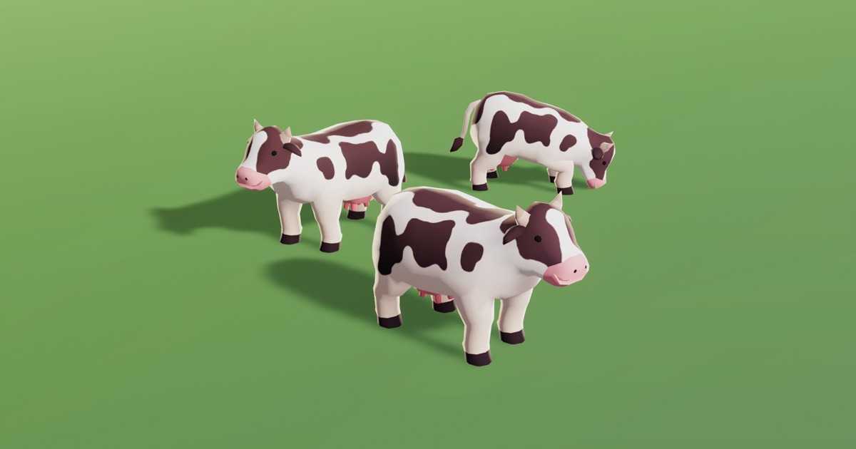 Farm Cow Cute Series | Characters | Unity Asset Store