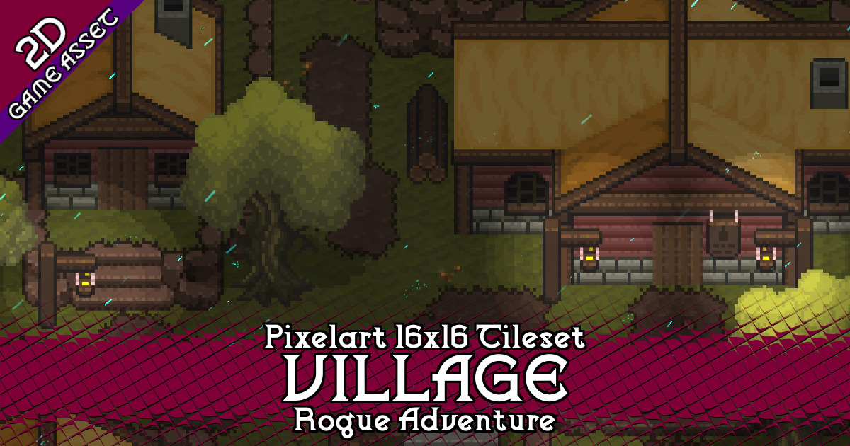 2D TopDown Village Tileset - Rogue Adventure | 2D Environments | Unity ...