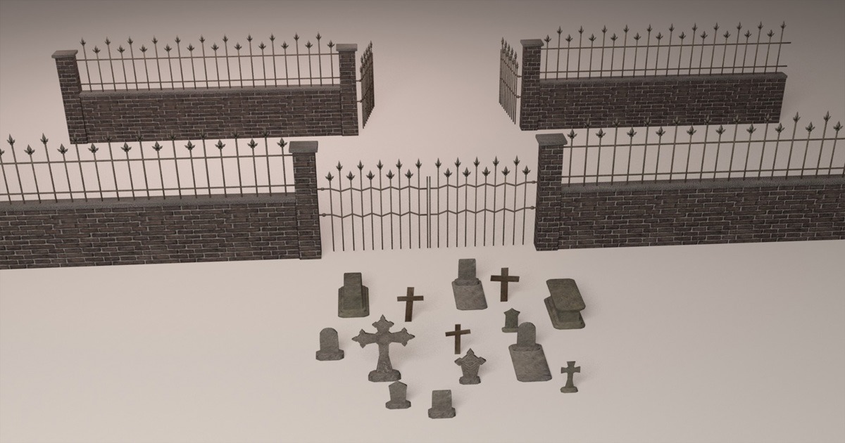 Graveyard graves | 3D Urban | Unity Asset Store