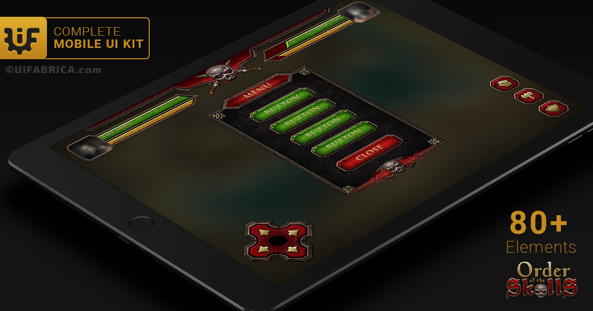 OrderOfTheScull Medieval Mobile UI | 2D 아이콘 | Unity Asset Store