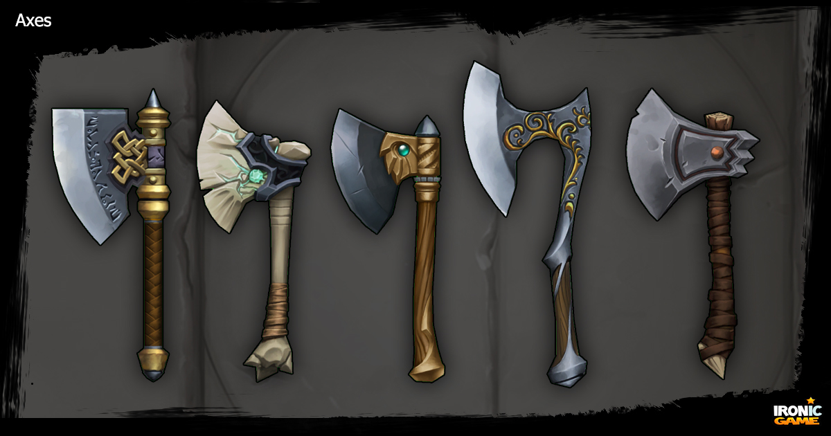 RPG Axes | 3D Weapons | Unity Asset Store