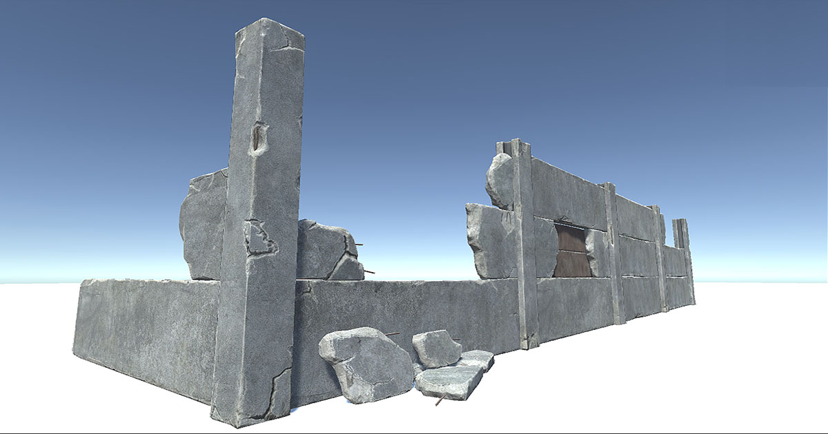 Fence Concrete | 3D Environments | Unity Asset Store