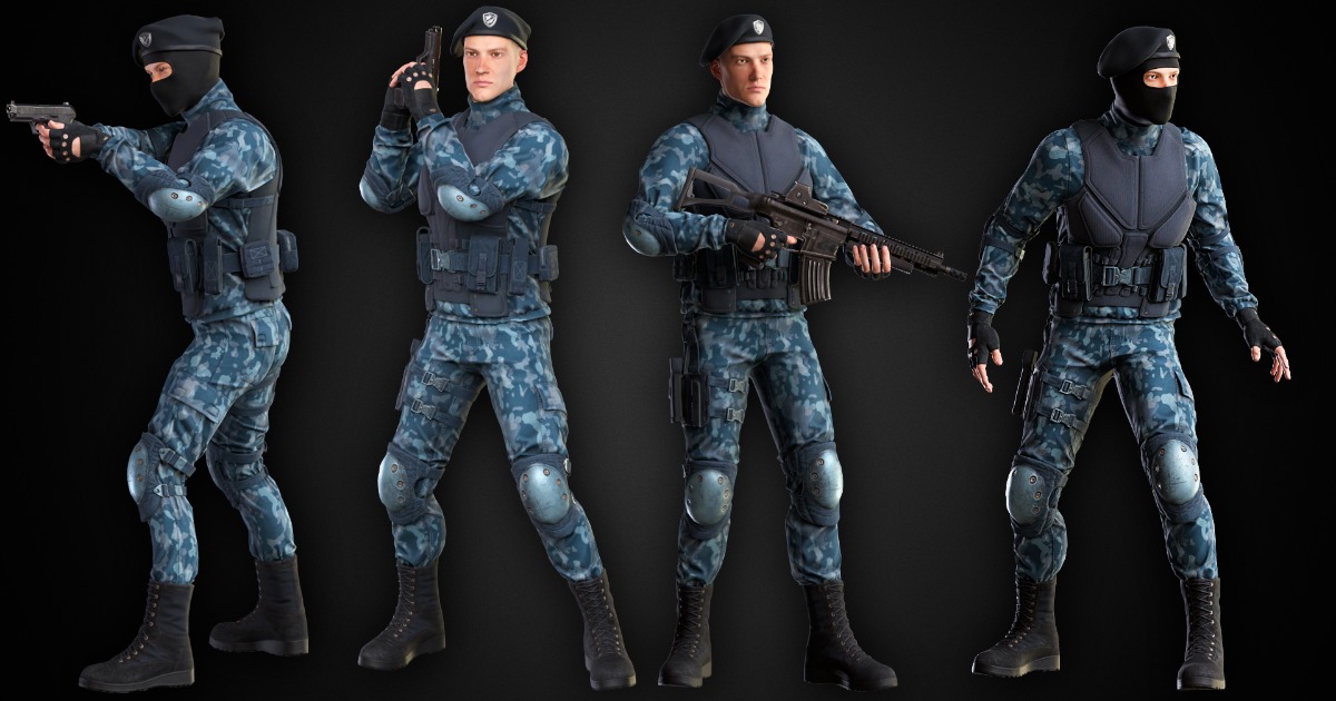 Military Spy Winter Skin | Characters | Unity Asset Store