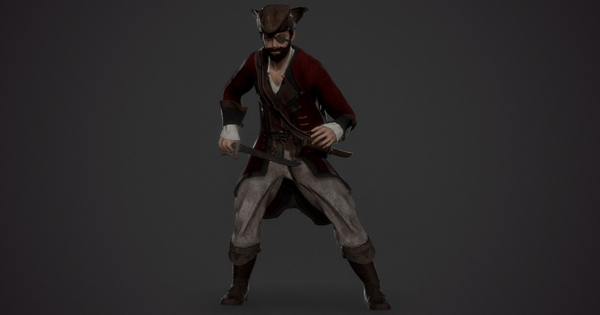 Pirate - Game Ready Male Character | Characters | Unity Asset Store