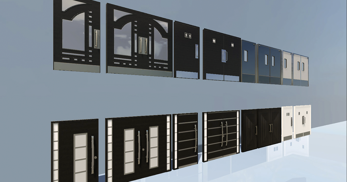 Modern Doors Pack | 3D Interior | Unity Asset Store