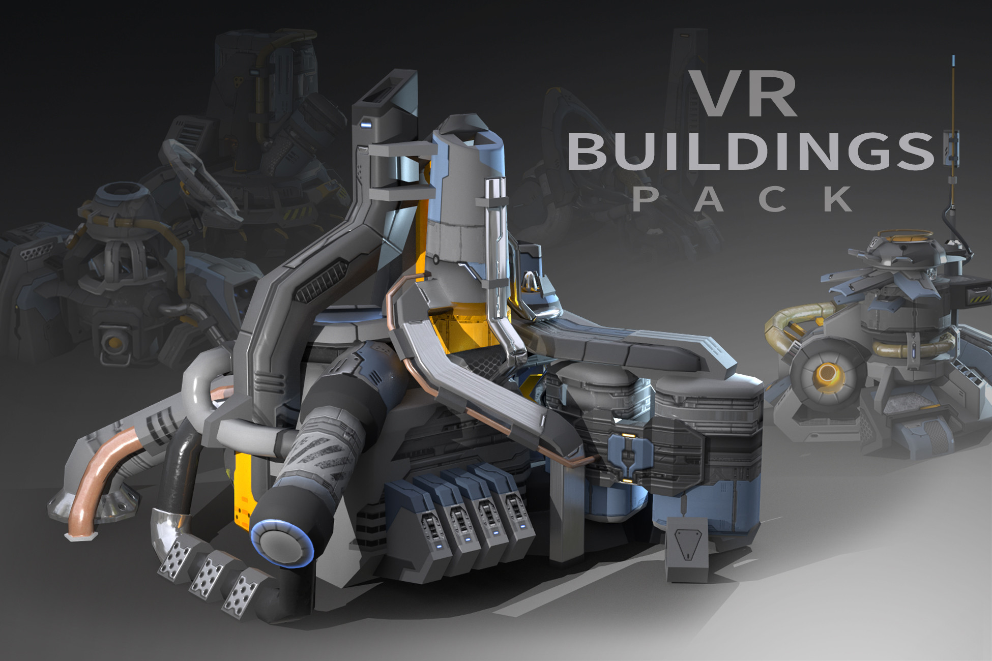 VR buildings SciFi pack | 3D Sci-Fi | Unity Asset Store