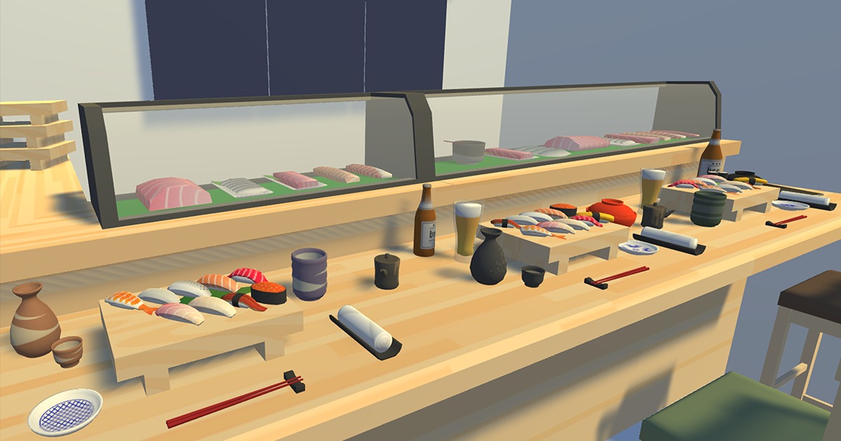 NIPPON SUSHI - Japanese Sushi Restaurant Pack | 3D Food | Unity Asset Store