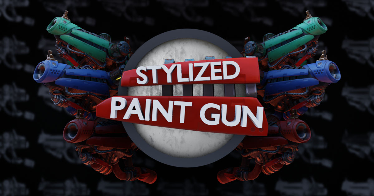 Stylized Paint Gun | 3D Guns | Unity Asset Store