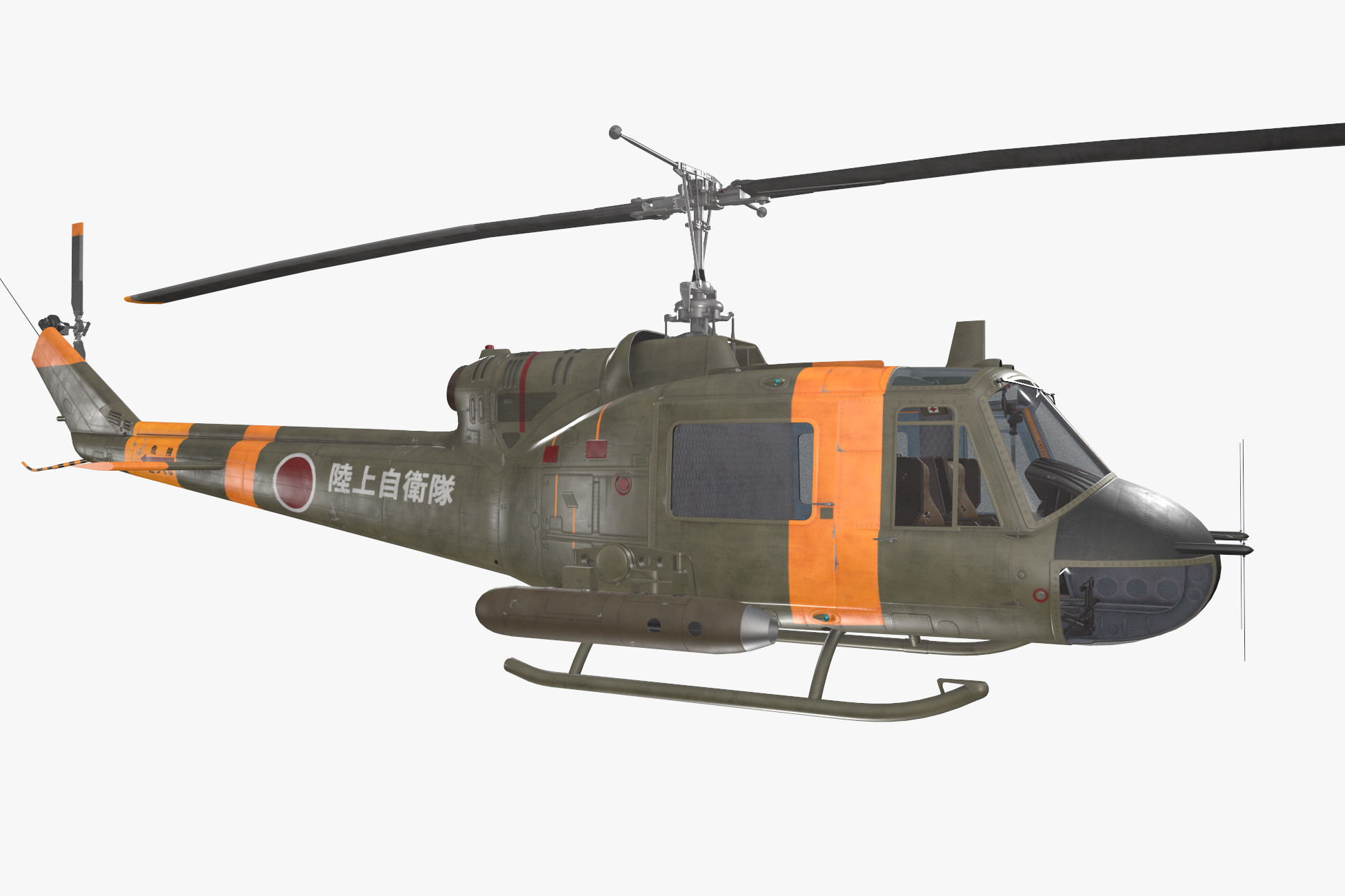 UH-1B JGSDF Basic Animation | 3D 飞机 | Unity Asset Store
