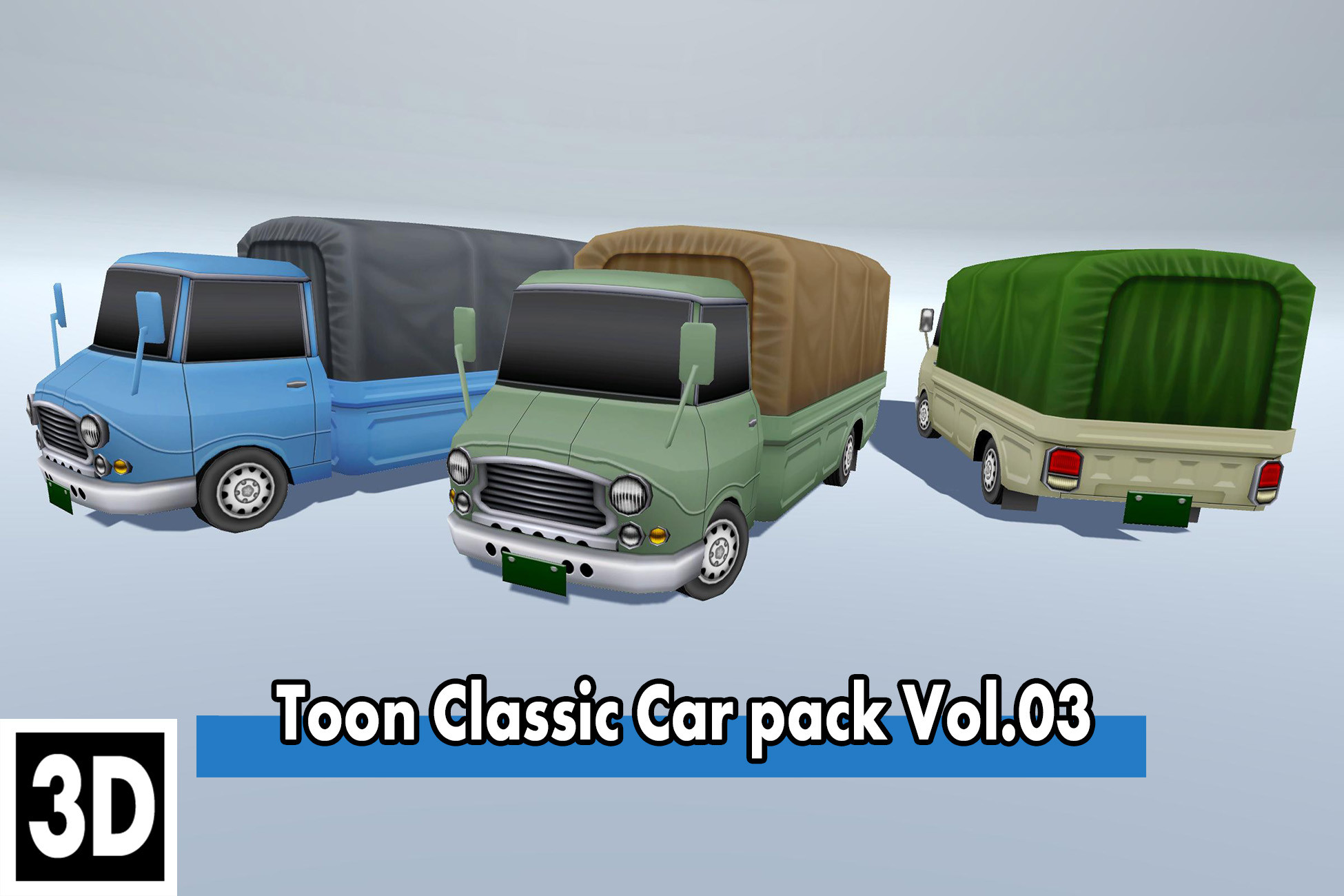 Toon_Classic_Car_pack_Vol.03 | 3D Vehicles | Unity Asset Store