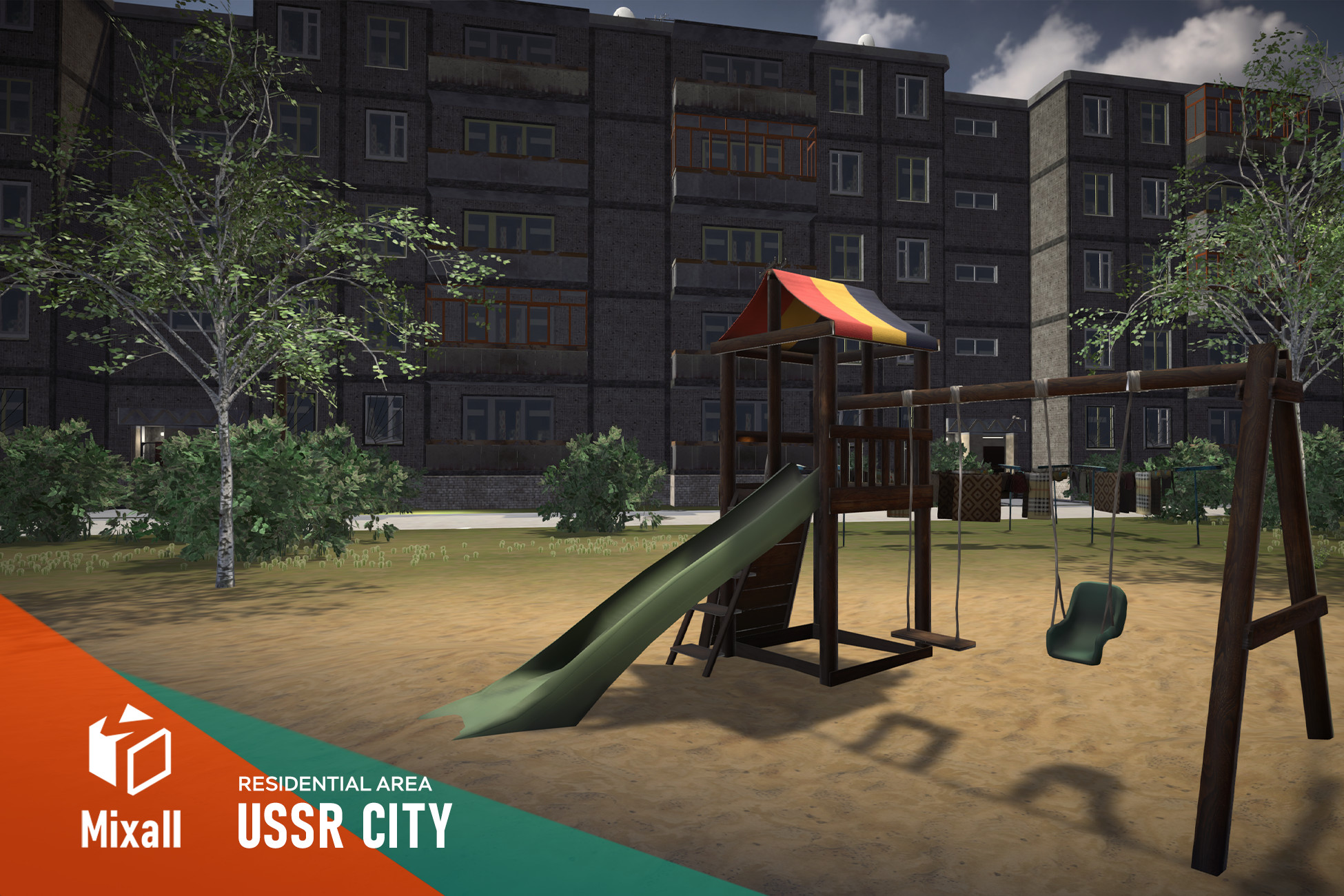 USSR City - residential area | 3D Environments | Unity Asset Store