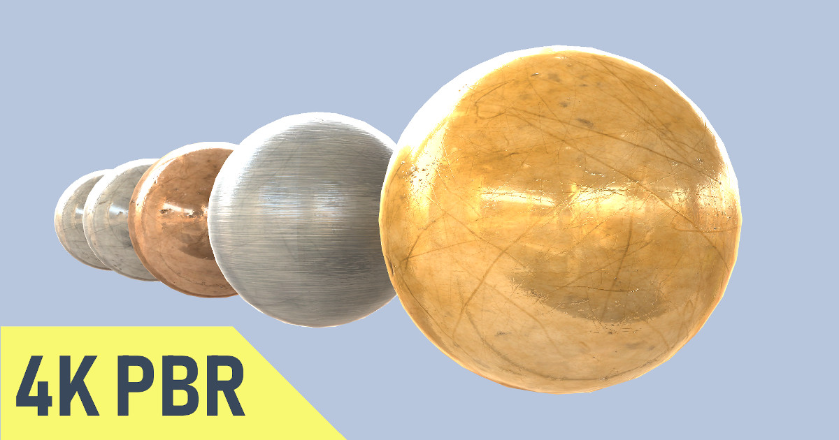 Menacing Metal 4K PBR Material Pack | 2D Metals | Unity Asset Store