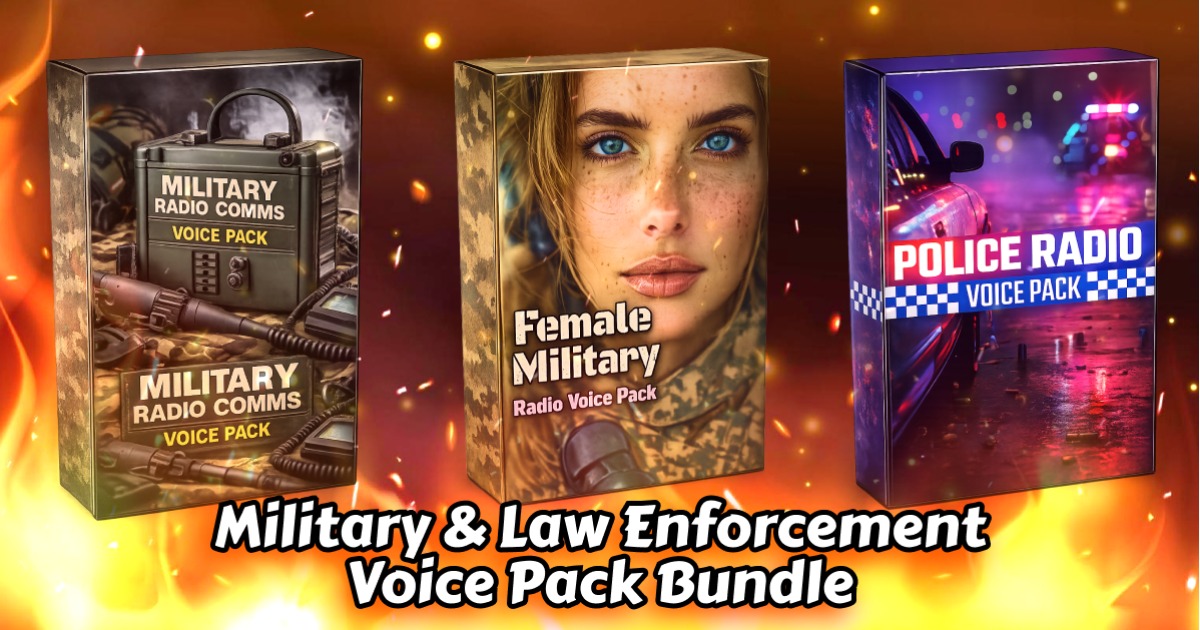 Military & Law Enforcement Voice Pack Bundle — 3 Packs, 3,000+ Voice ...