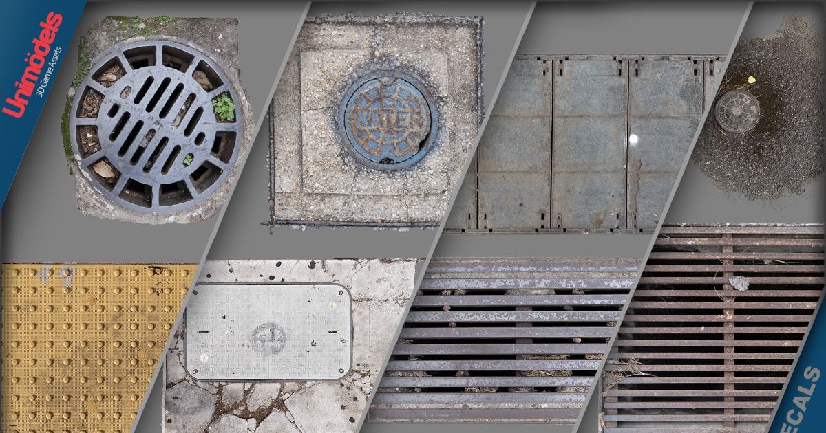 Floor Decals V3 - Designed for sidewalks, streets and walls | 2D ...