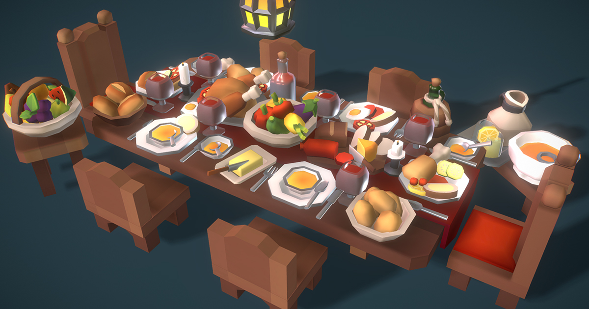 Food Set - Proto Series | 3D Characters | Unity Asset Store