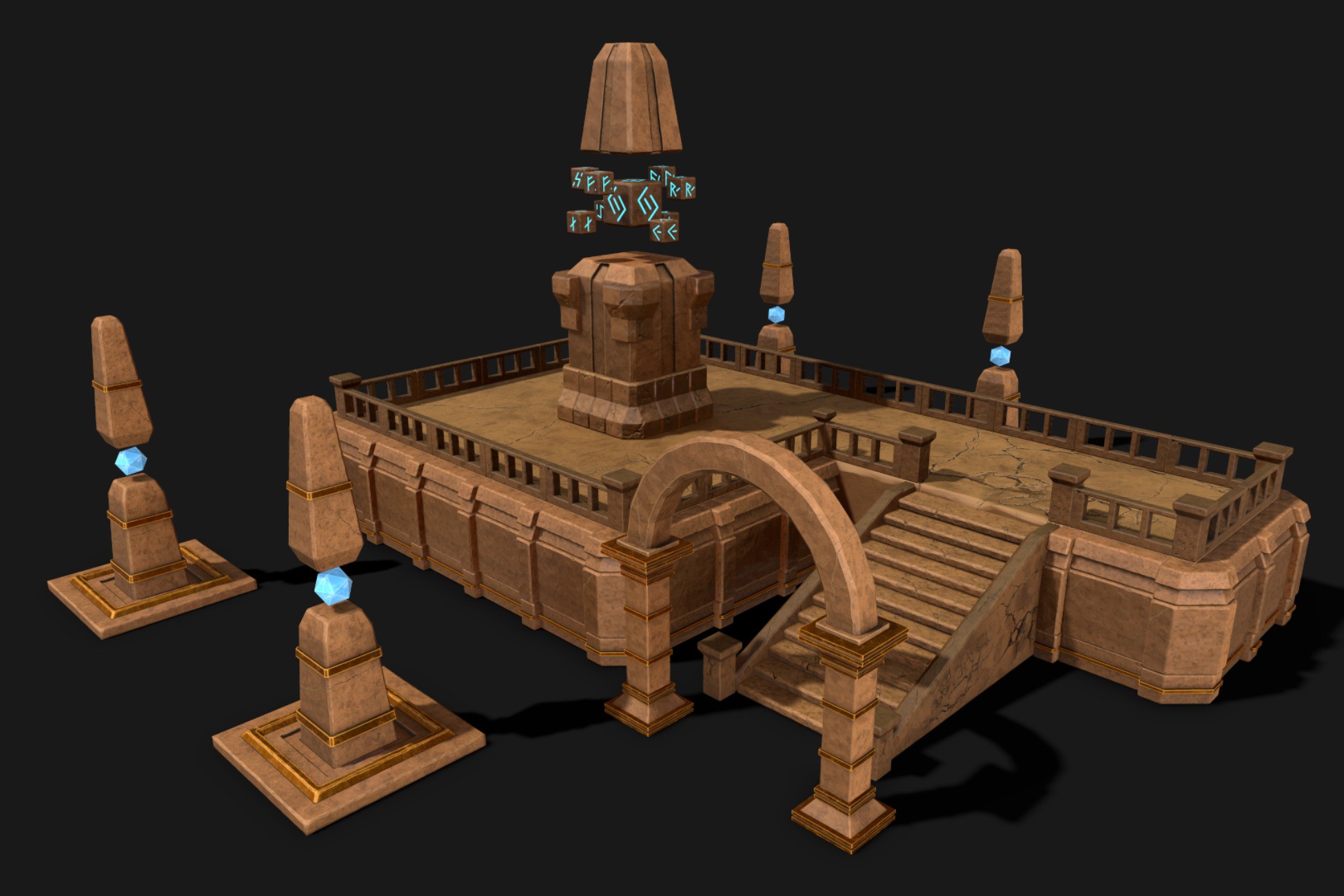 Modular MagicMonument | 3D Props | Unity Asset Store