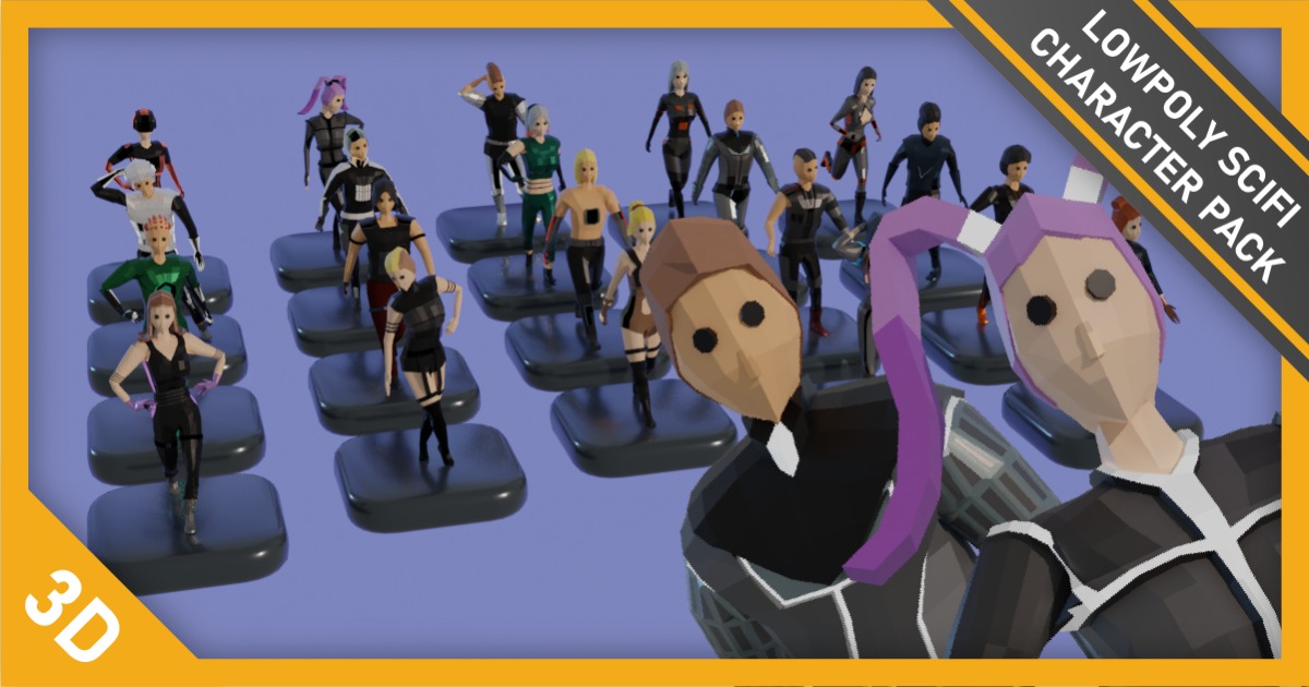 Low Poly Sci-Fi Character Pack | Characters | Unity Asset Store