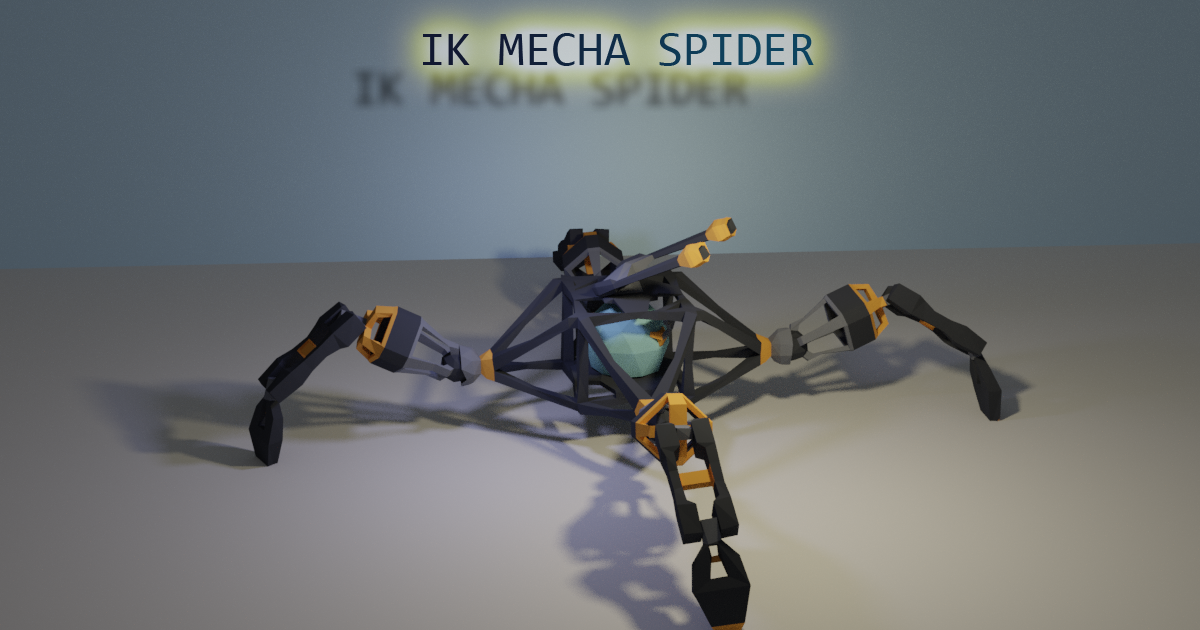 IK Mecha Spider | 3D ロボット | Unity Asset Store