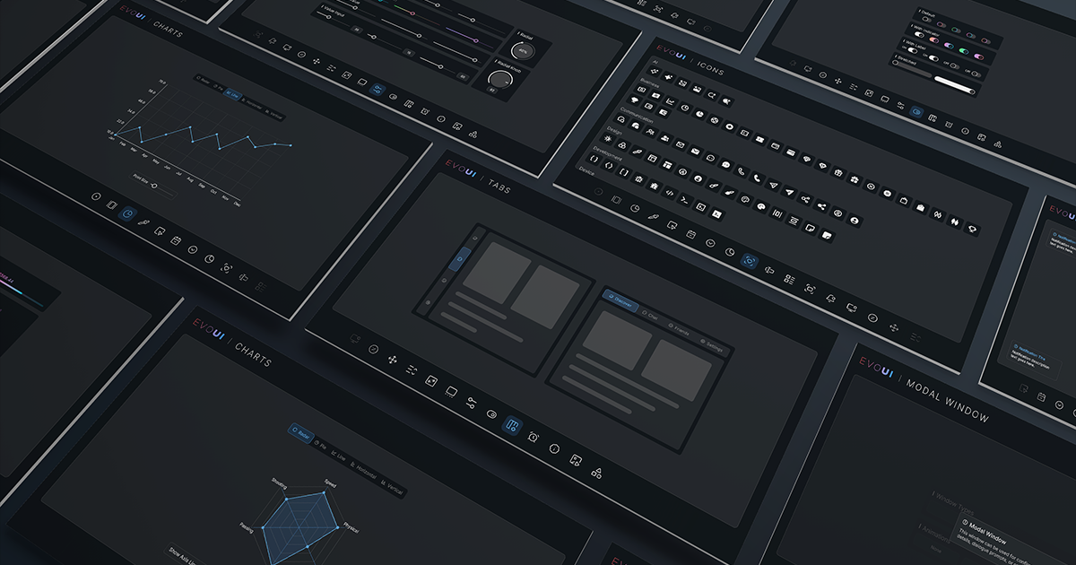 Evo UI - Modern UI Framework | GUI 工具 | Unity Asset Store
