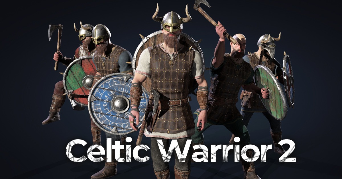 Vikings set: "Celtic Warrior 2" | Characters | Unity Asset Store
